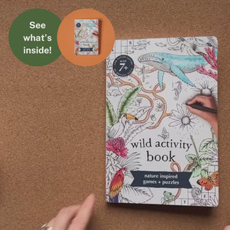 Activity Book Set | Nature inspired games + puzzles | Your Wild Books